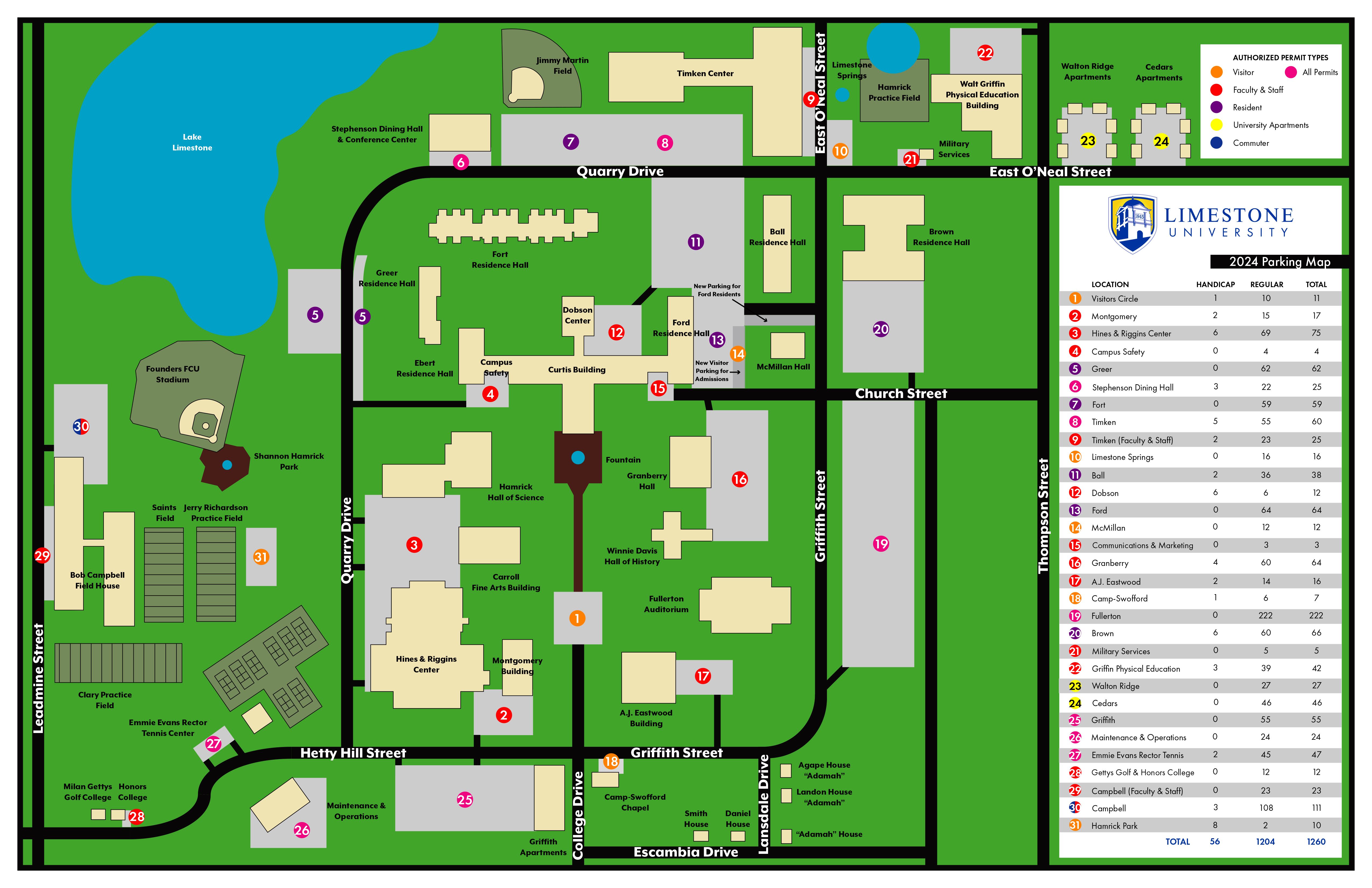 Campus Map | Limestone University