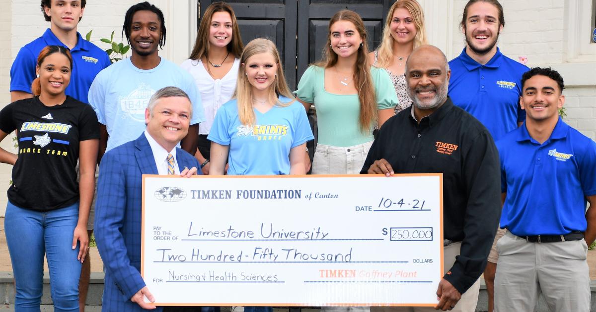 Timken Foundation Gift Will Invest In Limestone University's New ... Timken Foundation Gift Will Invest In Limestone University's New ...